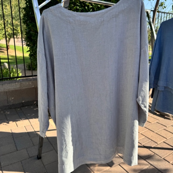 bryn Walker | Tops | Bryn Walker Tunicstyle 0 Linen Top In Sage | Poshmark